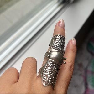 Jewelry | Sterling Silver Armor Knuckle Victorian Goth Ring | Poshmark